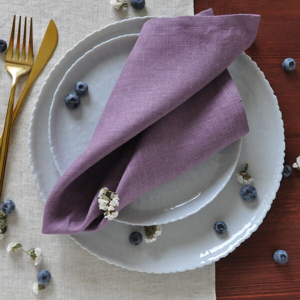 Lavender Napkins - Etsy
