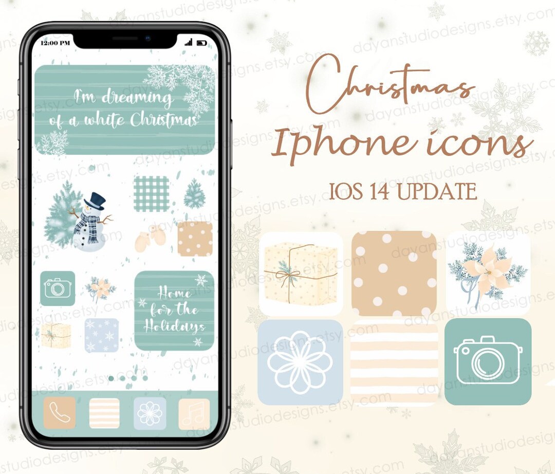 Aesthetic Christmas IOS 16 App Icons Holiday and Winter Icon - Etsy