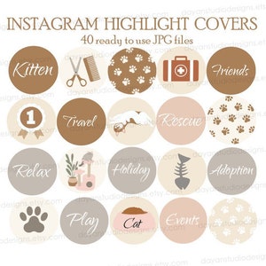 Cat Instagram Highlight Covers , Pet Highlights, Woman & Cat ...