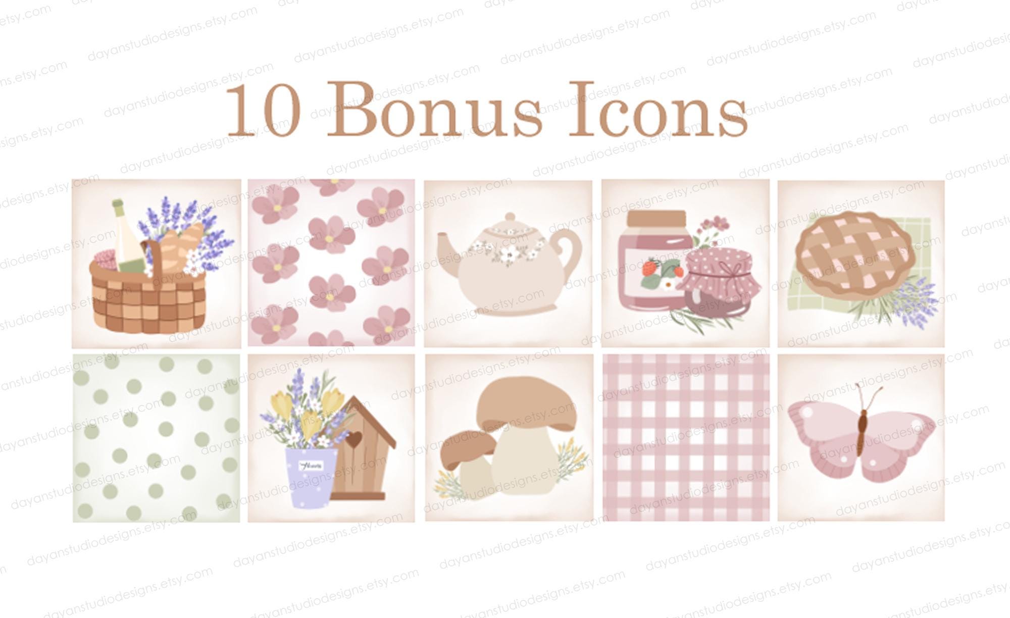 Cottagecore Ios App Icons, Aesthetic iPhone Icons, Spring Ios 18 App ...