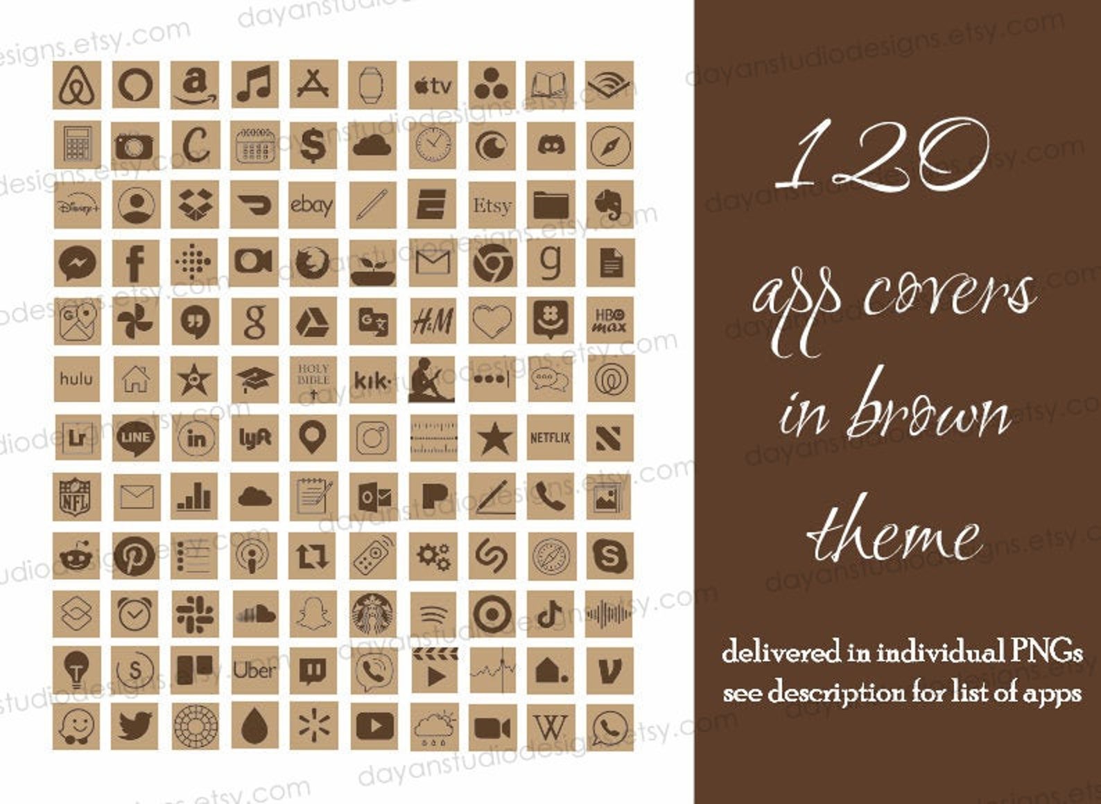 Leopard Boho Icon Theme Pack IOS 14 App Covers Widgets & - Etsy