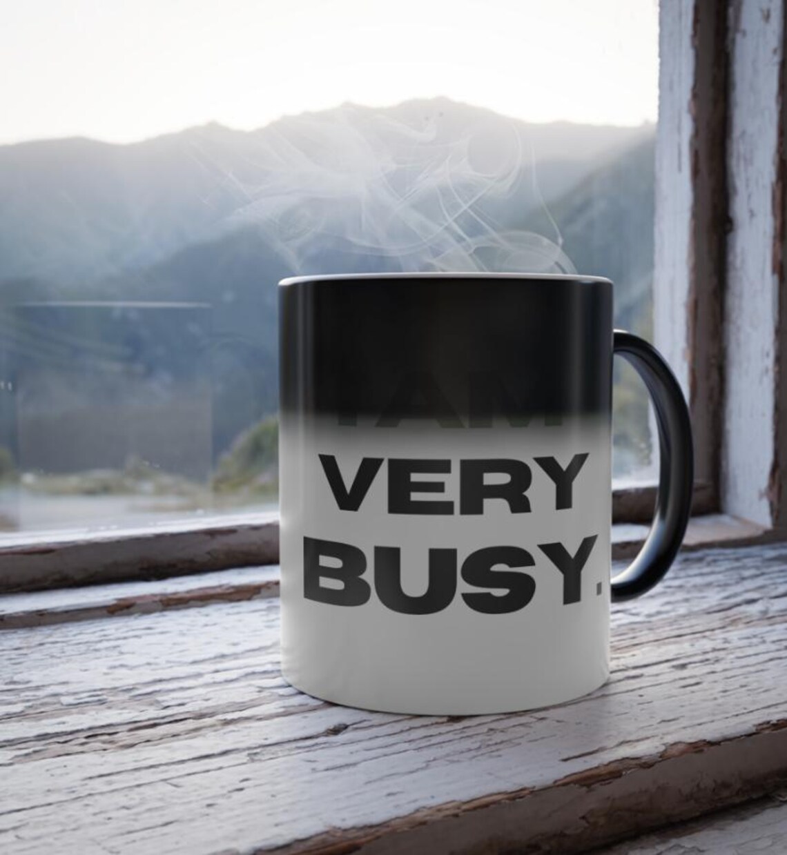 Heat-reactive "i AM VERY Busy" Mug - Fun & Functional! - Etsy