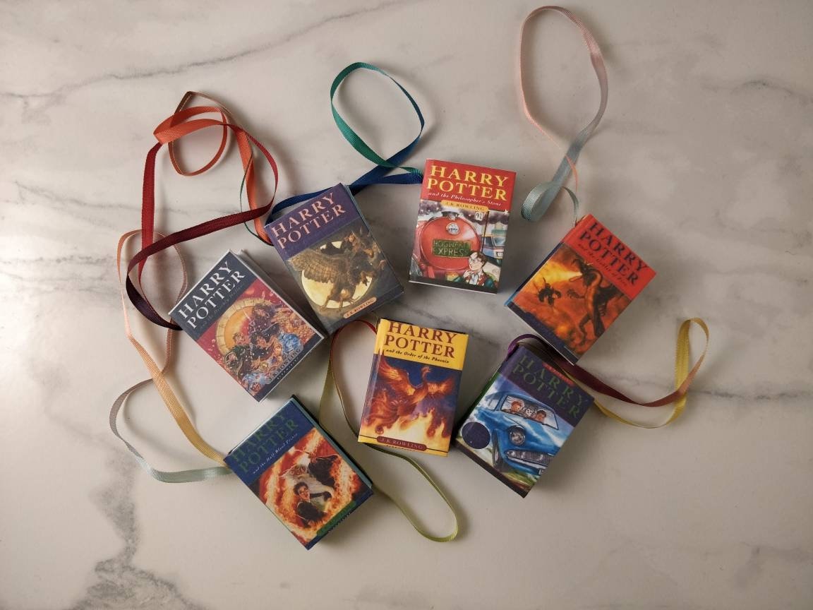 Cute Book Tree Ornaments Mini Books Small Christmas | Etsy