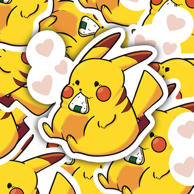 Fat Pikachu Cards - Etsy