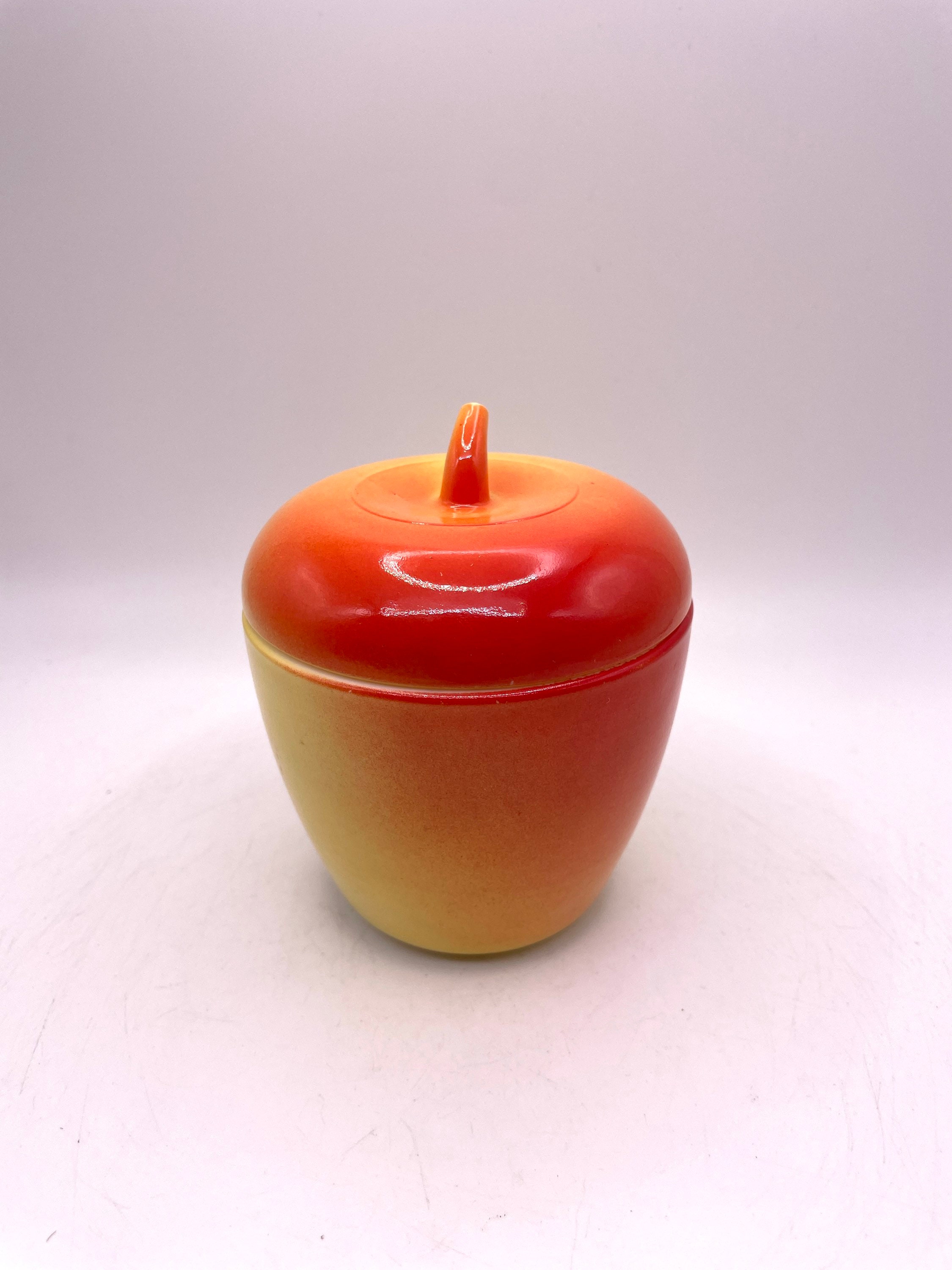 Vintage Hazel Atlas Milk Glass Ombré Apple Jam/dish With - Etsy