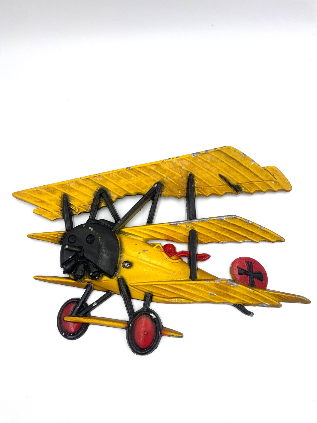 1975 Homco Sexton Metal Airplane Wall Plaque Bi-plane WWII Era Plane - Etsy