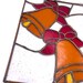 Vintage Leaded Christmas Bells Window Hanging Stained Glass Decorative ...