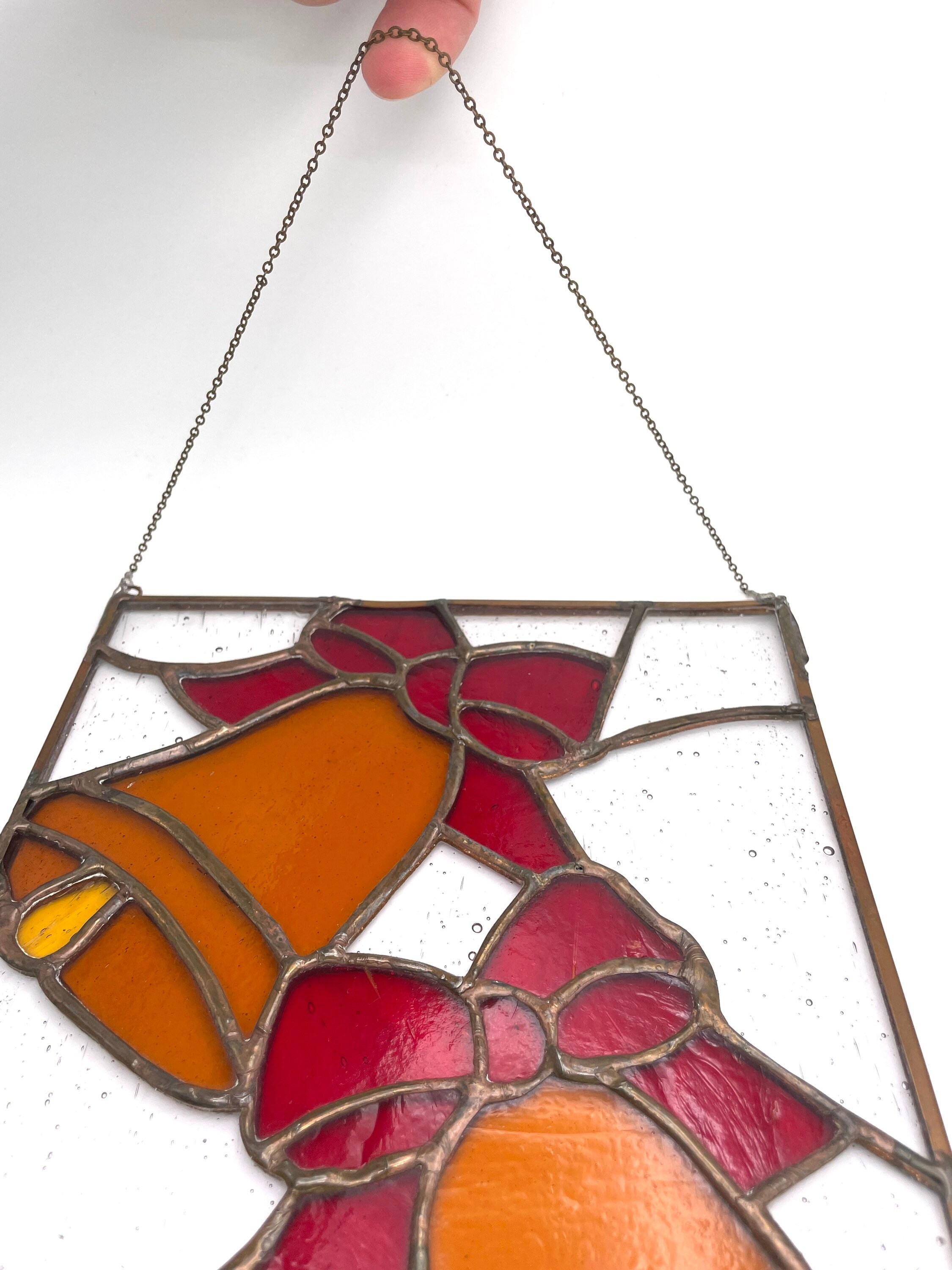 Vintage Leaded Christmas Bells Window Hanging Stained Glass - Etsy