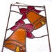 Vintage Leaded Christmas Bells Window Hanging Stained Glass Decorative ...
