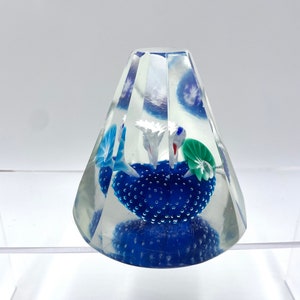 Vintage Handblown Faceted Pyramid Murano Trumpet Multicolored Flowers ...