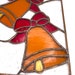 Vintage Leaded Christmas Bells Window Hanging Stained Glass Decorative ...