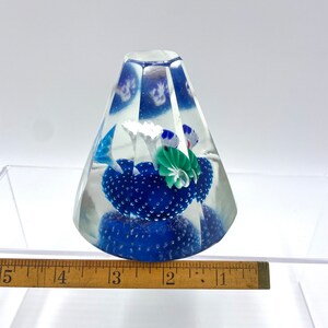 Vintage Handblown Faceted Pyramid Murano Trumpet Multicolored Flowers ...