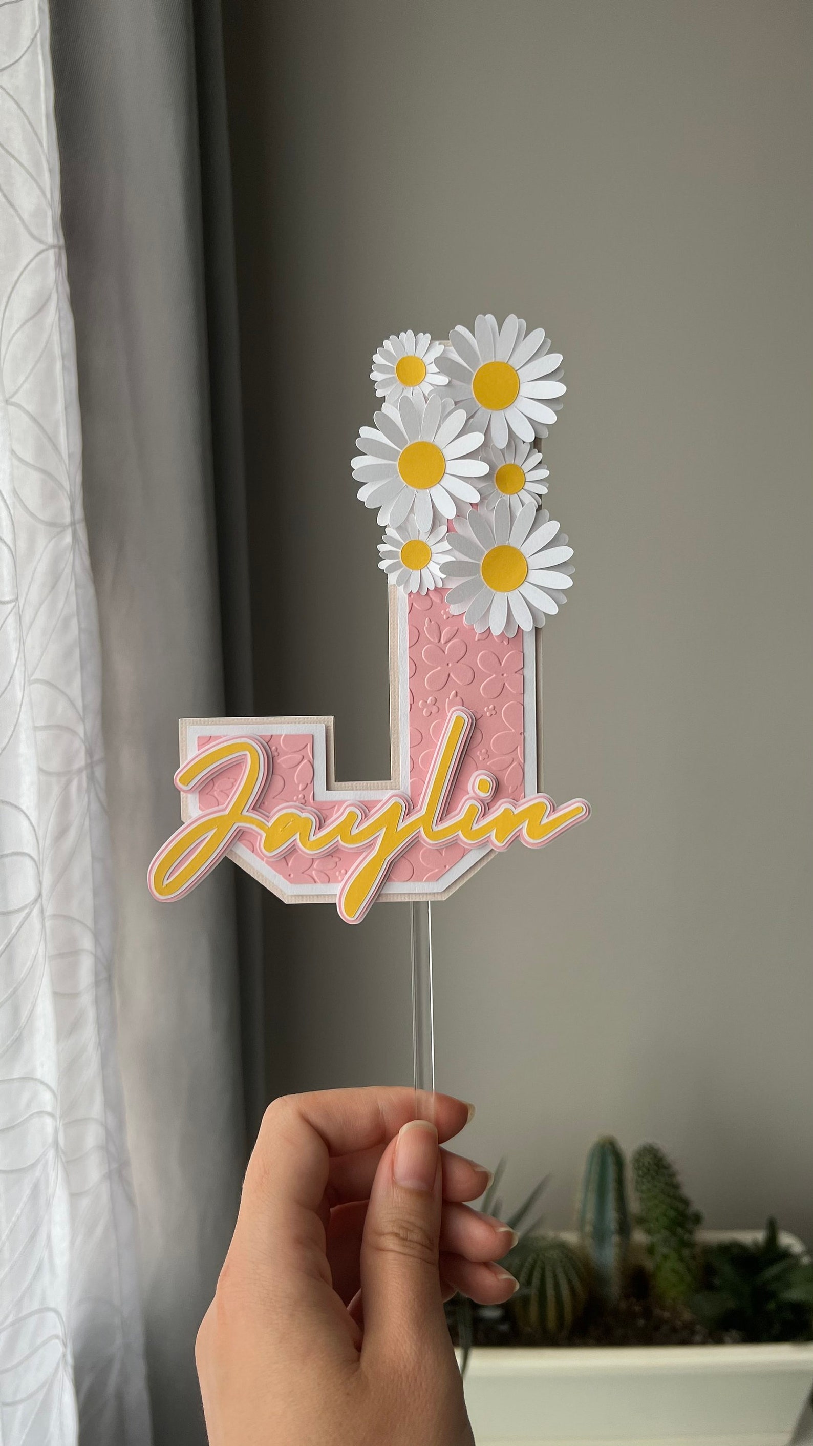 Daisy Cake Topper Flower Cake Topper Flower Birthday Cake - Etsy