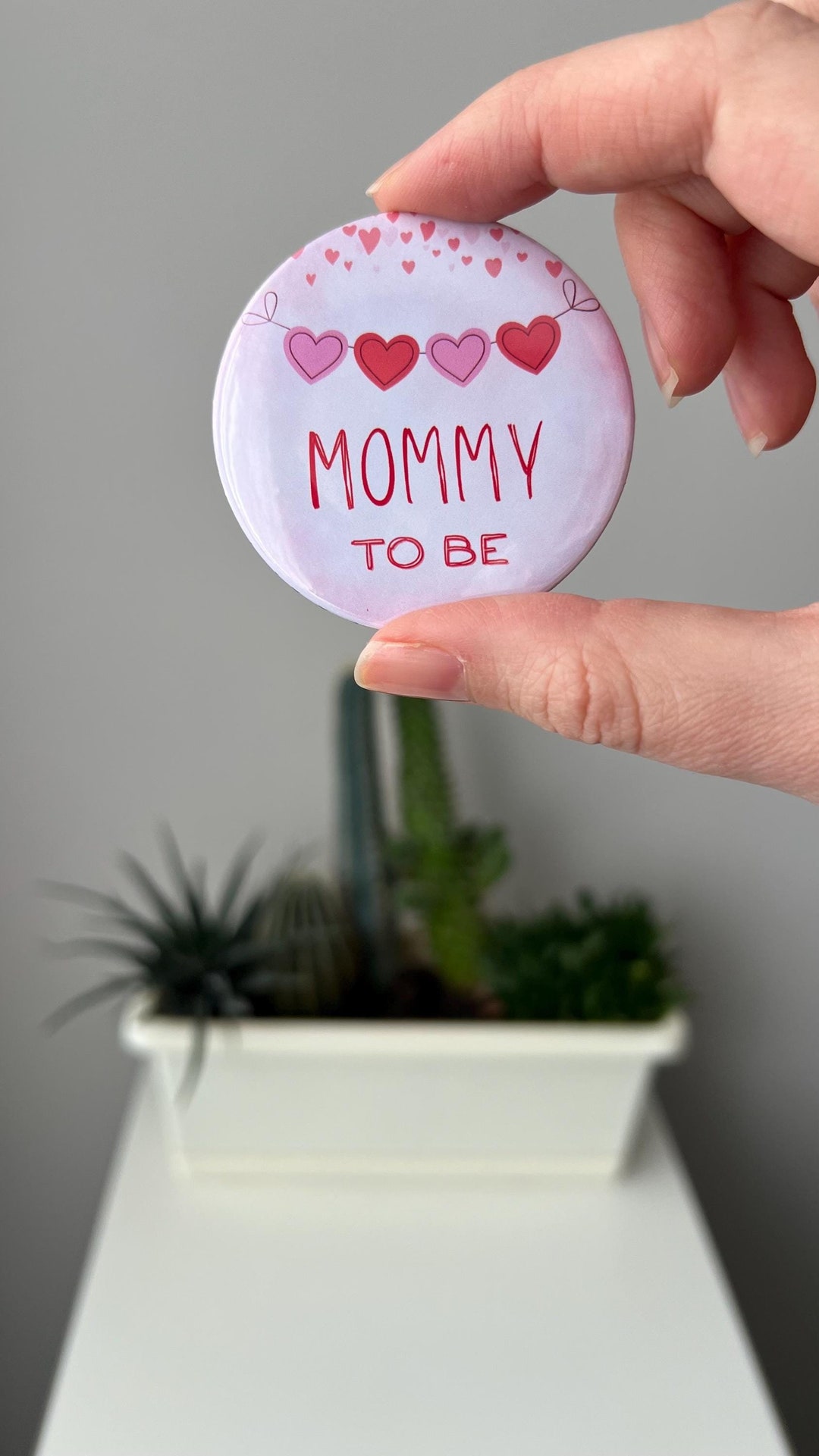 Valentine's Day Baby Shower Pin, Mommy and Daddy to Be Baby Shower ...