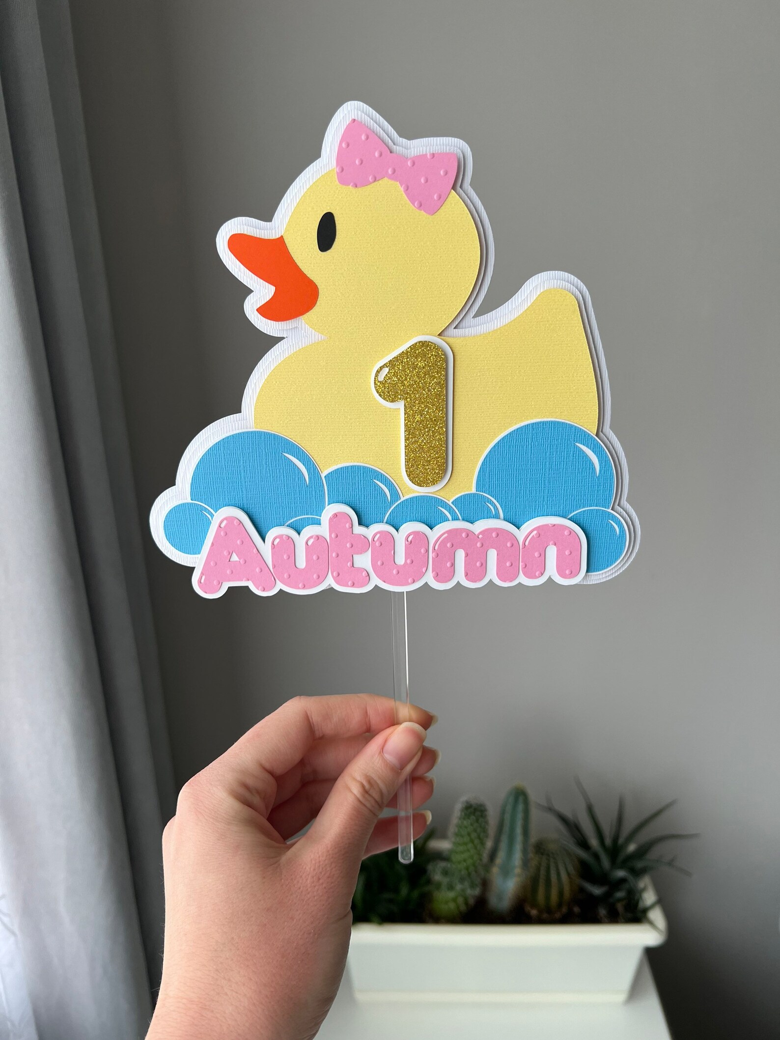 Girl Rubber Duck Cake Topper Rubber Ducky Cake Topper - Etsy