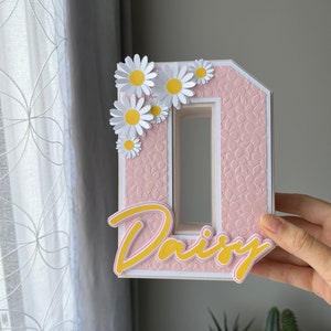 Daisy 3D Letter, Daisy Party Decor, Daisy Birthday 3D Letters, Custom ...