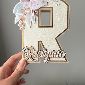 Boho 3D Letter, Boho Birthday Theme Decor, Boho Nursery 3D Letters ...