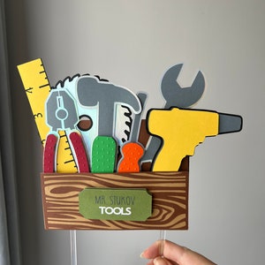 Handyman Cake Topper Handyman Tools Birthday Toolbox Party Decor ...