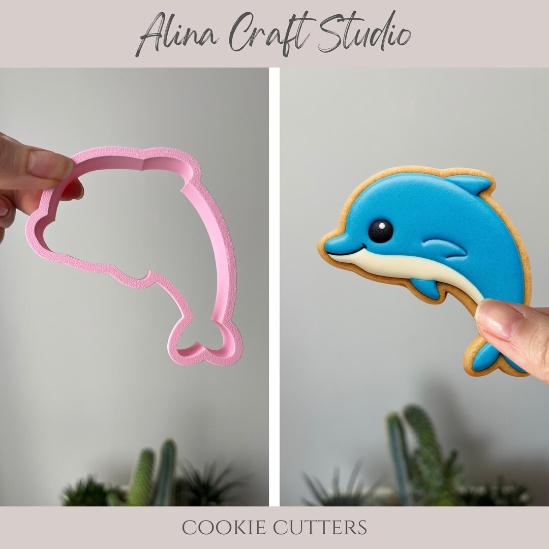 Dolphin Cookie Cutter, Ocean Animals, Under the Sea Cookie, Beach Party ...