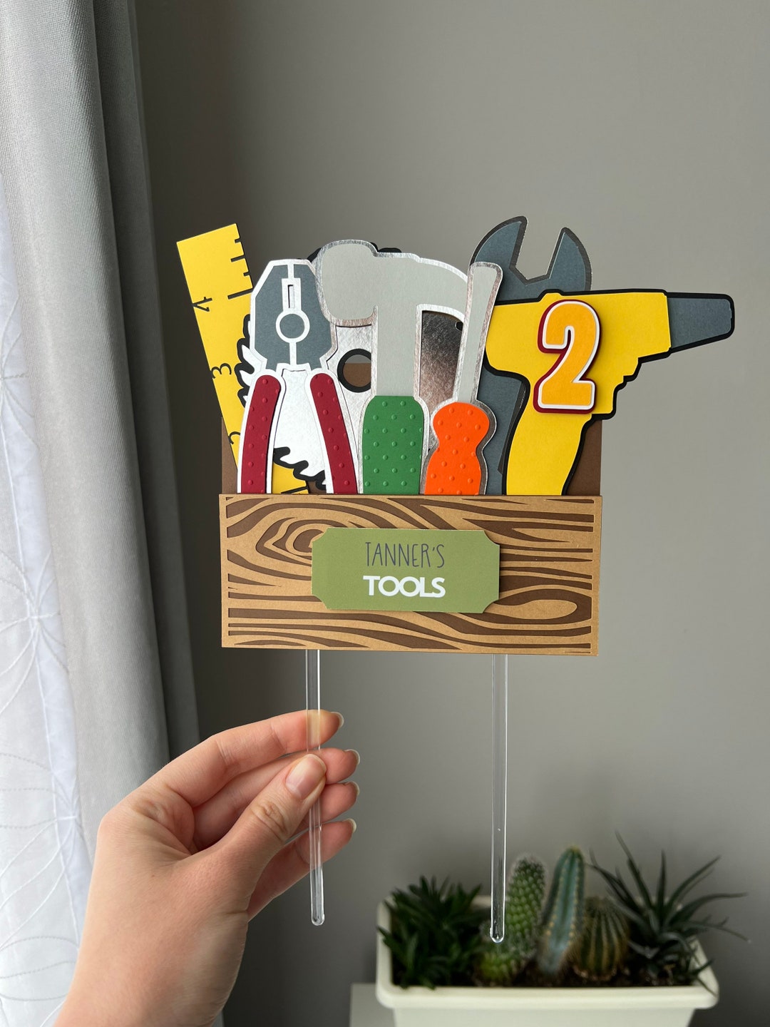 Handyman Cake Topper - Handyman Tools Birthday - Toolbox Party Decor ...
