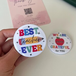 Teacher Gift, Appreciation Pin, Best Teacher Ever - Etsy