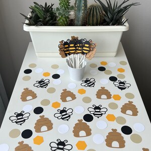 Bee Cupcake Toppers, Bee Hive Cupcake Toppers, Bumble Bee Cupcake ...