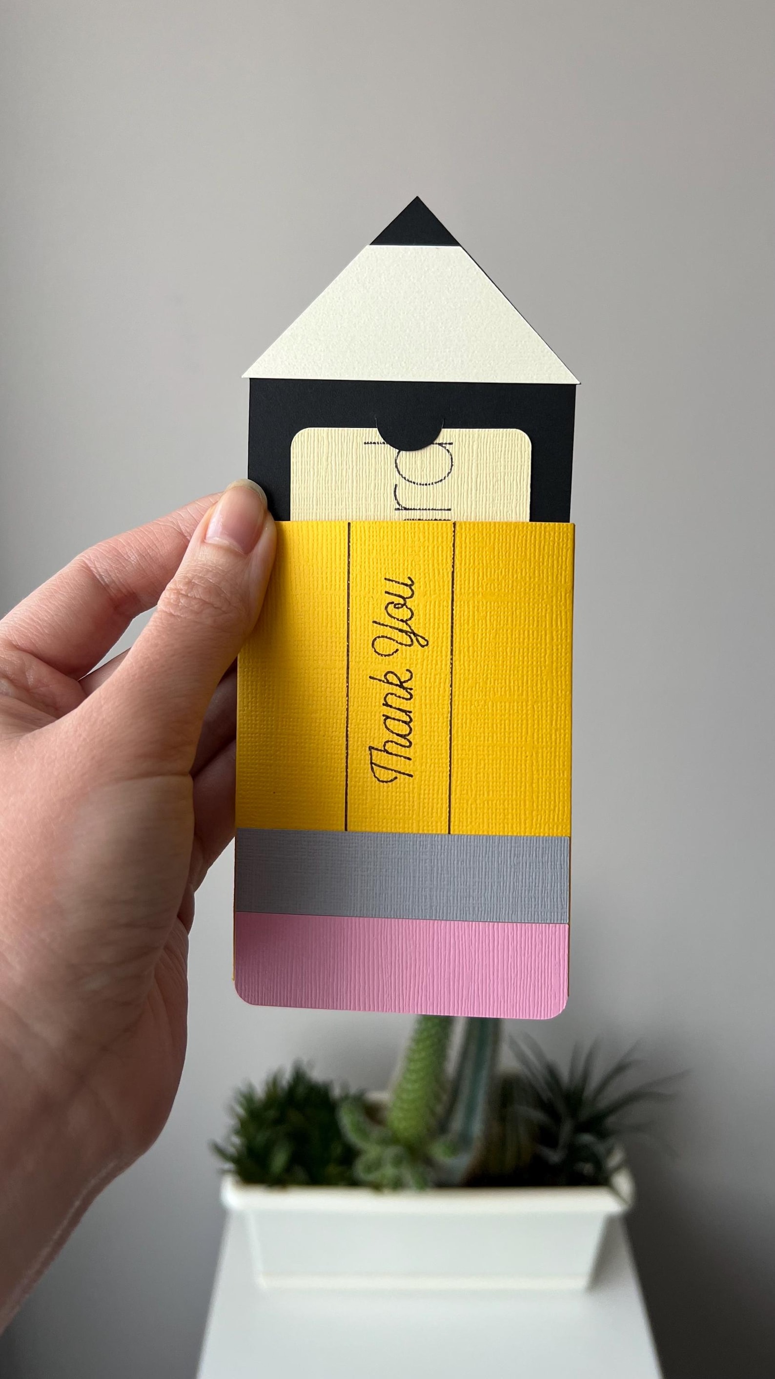Pencil Gift Card Holder: Teacher Appreciation Gift - Etsy