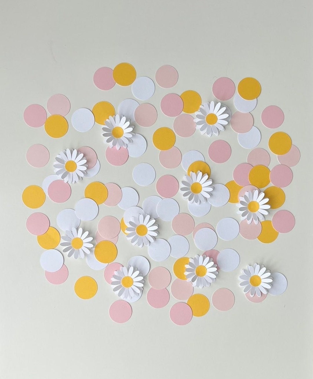 Daisy Confetti, Girl Baby Shower Decorations, Flower Power Birthday ...