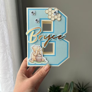 Classic Winnie the Pooh 3D Letters, Winnie Theme Letters, Boy Baby ...