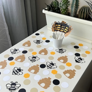 Bee Cupcake Toppers, Bee Hive Cupcake Toppers, Bumble Bee Cupcake ...