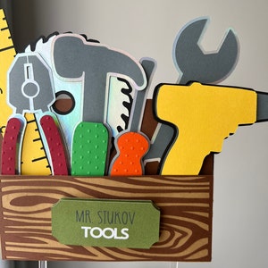 Handyman Cake Topper Handyman Tools Birthday Toolbox Party Decor ...