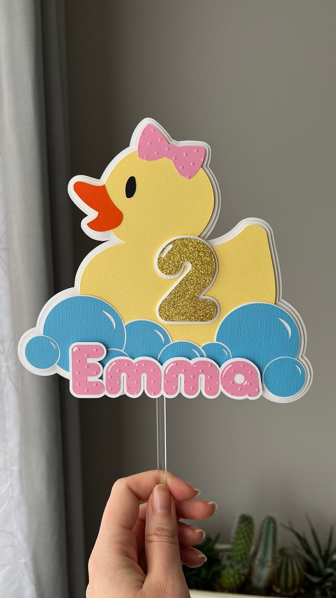 Girl Rubber Duck Cake Topper Rubber Ducky Cake Topper Rubber - Etsy