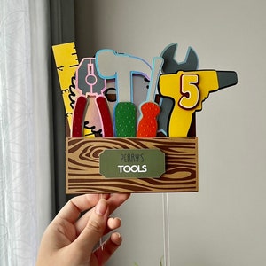 Handyman Cake Topper Handyman Tools Birthday Toolbox Party Decor ...