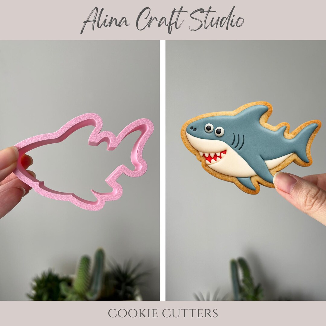 Shark Cookie Cutter: Ocean Theme, Beach Party Treat - Etsy