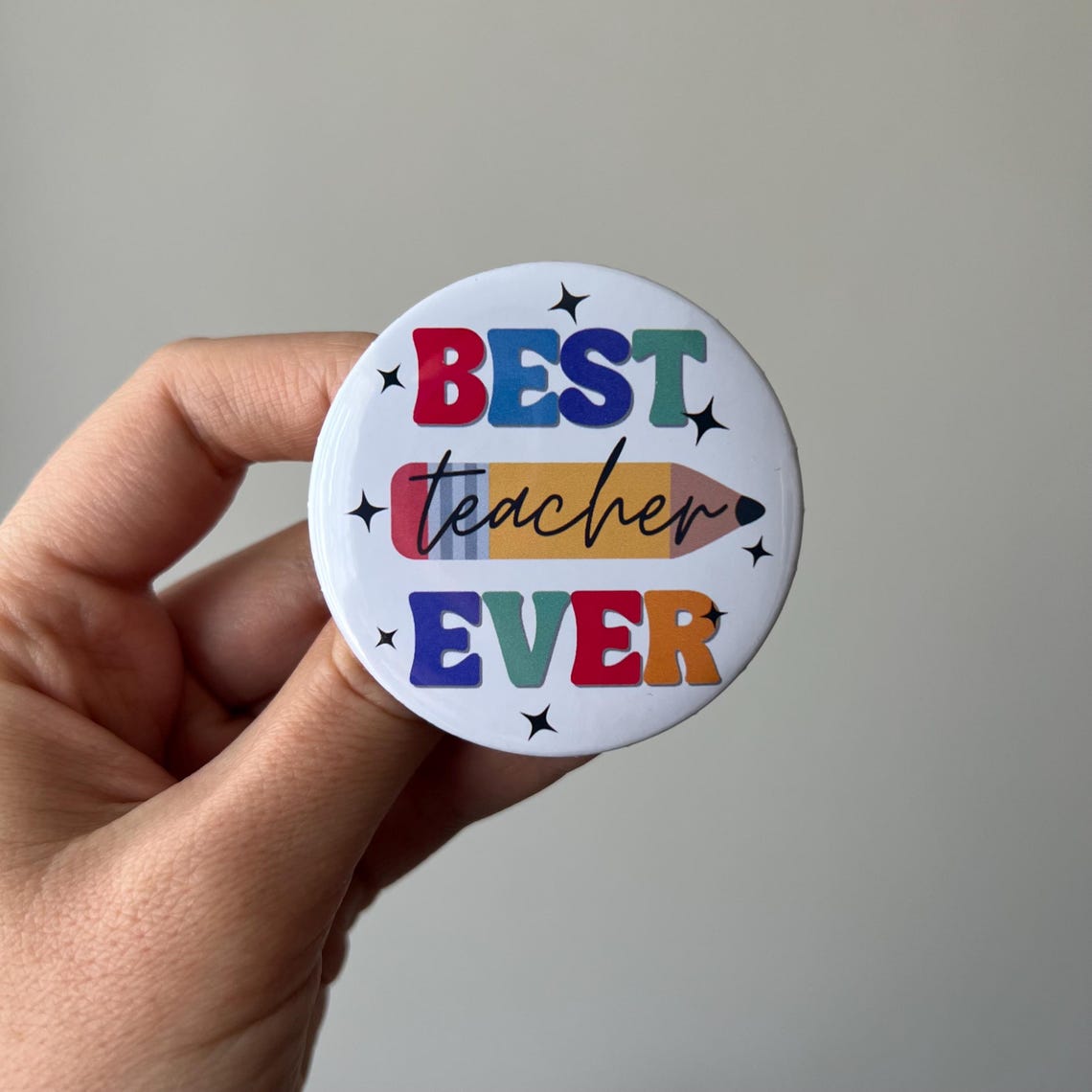 Teacher Gift, Appreciation Pin, Best Teacher Ever - Etsy