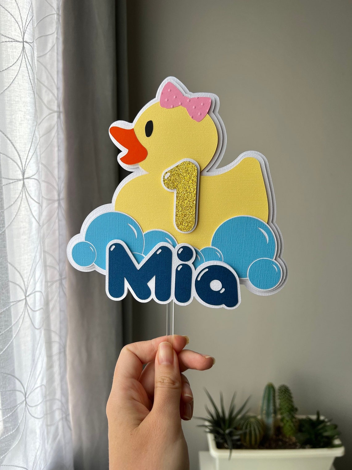 Girl Rubber Duck Cake Topper Rubber Ducky Cake Topper - Etsy