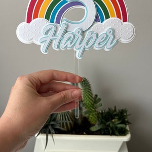 Rainbow Cupcake Toppers, Birthday Party, Baby Shower, Party Supplies ...