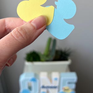 Boy Rubber Duck 3D Letter, Duckling Party Decor, Rubber Ducky Birthday ...