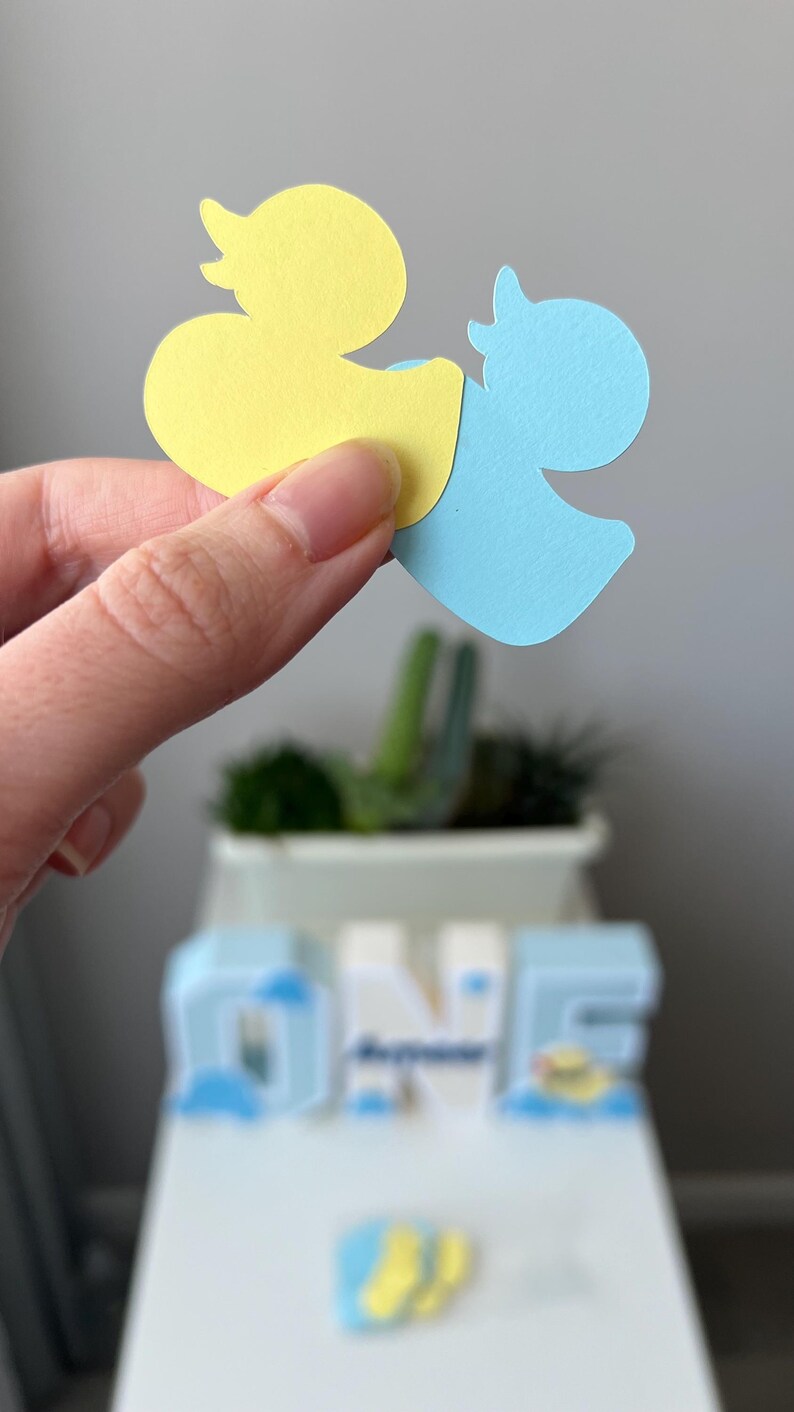 Boy Rubber Duck 3D Letter, Duckling Party Decor, Rubber Ducky Birthday ...
