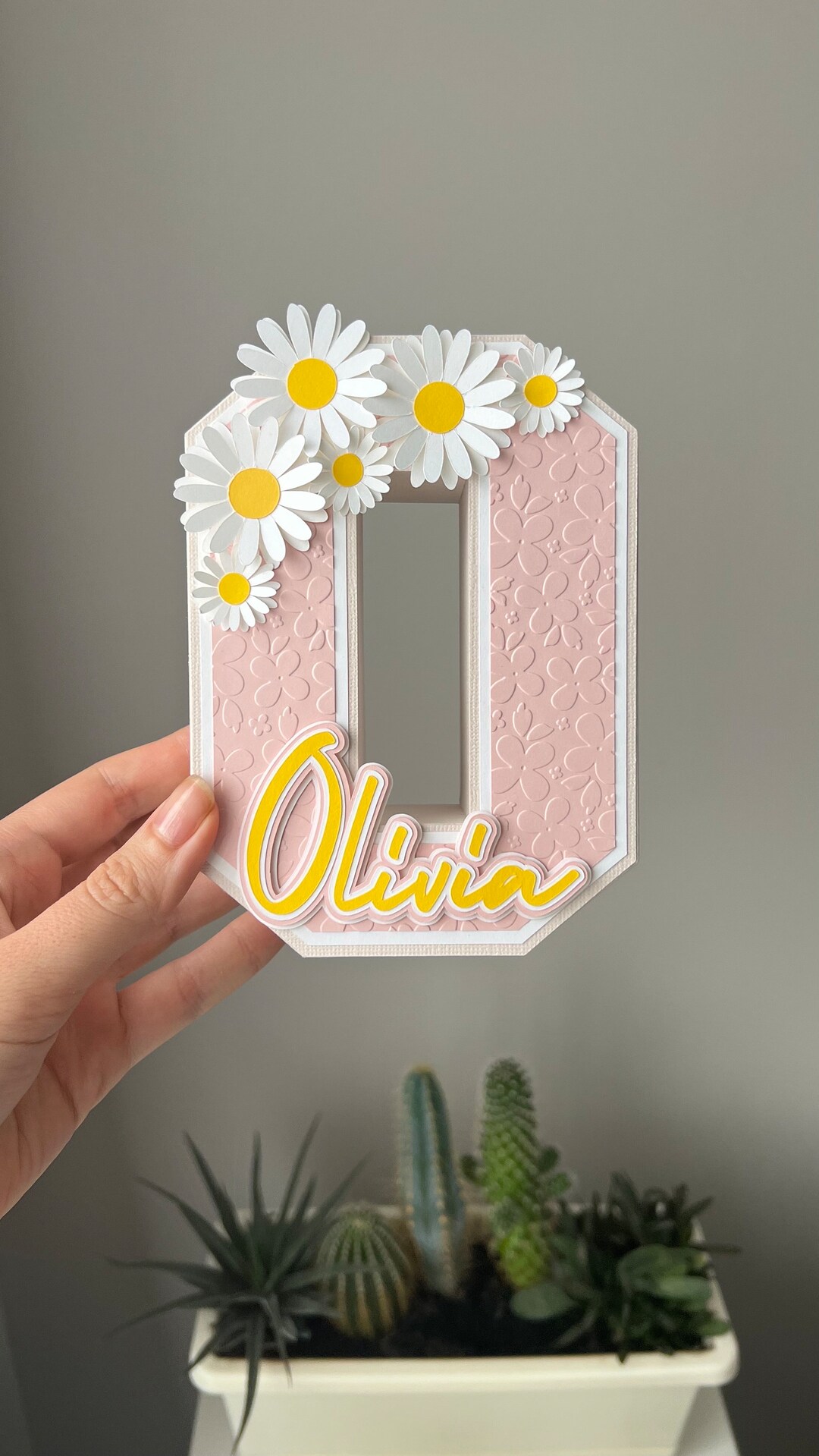 Daisy 3D Letter Daisy Party Decor Daisy Birthday 3D Letters - Etsy