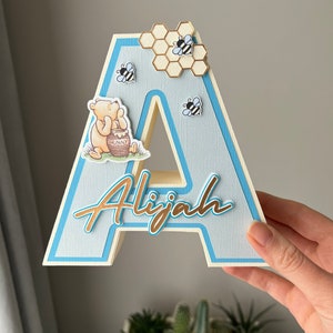 Classic Winnie the Pooh 3D Letters, Winnie Theme Letters, Boy Baby ...