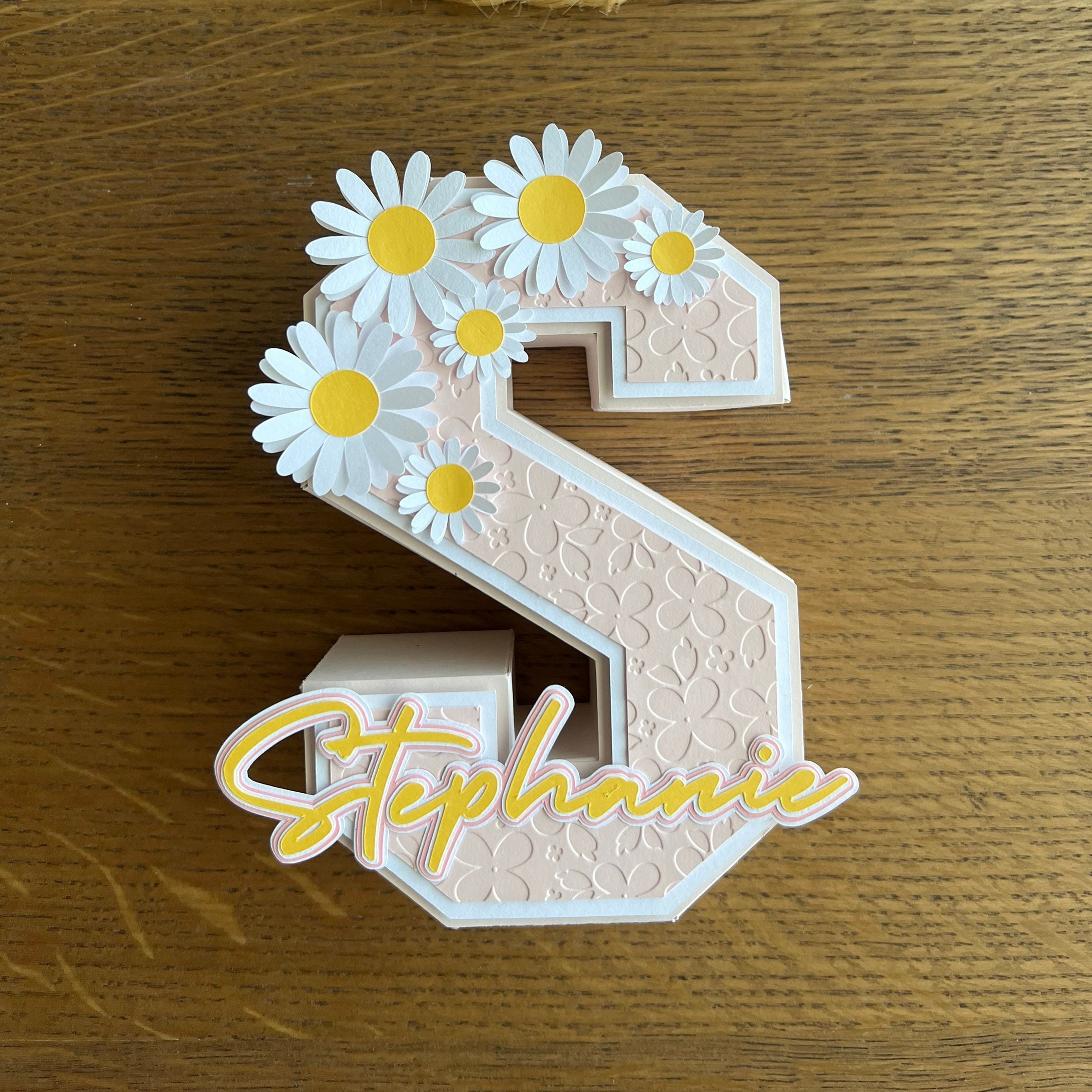 Daisy 3D Letter Daisy Party Decor Daisy Birthday 3D - Etsy