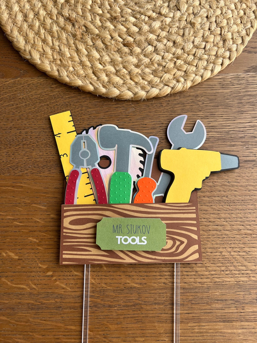 Handyman Cake Topper Handyman Tools Birthday Toolbox Party Decor ...