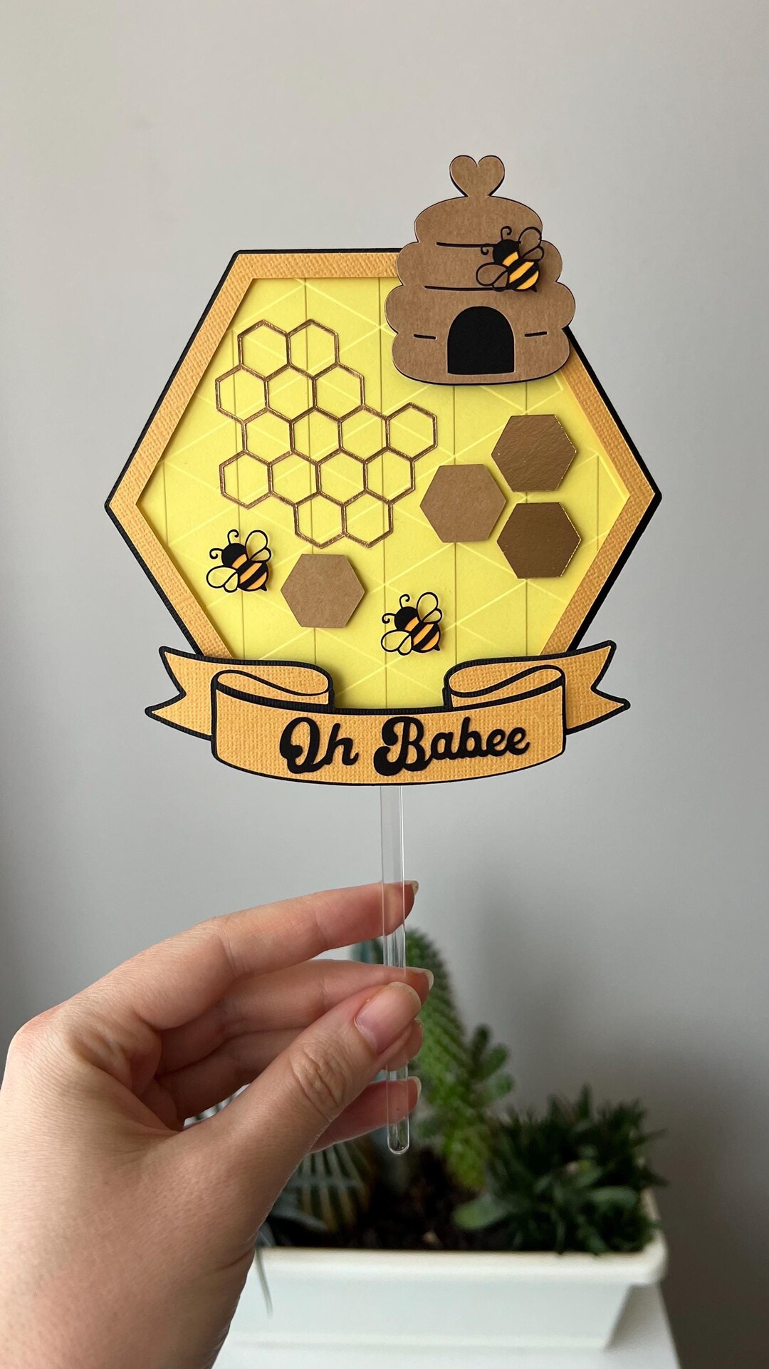 Bee Cake Topper, Bumble Bee Party, Bee Hive Birthday, Honey Bee, Bee ...