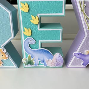 Three Rex Themed 3D Letters, Dino Party Decor, Dinosaur Birthday ...