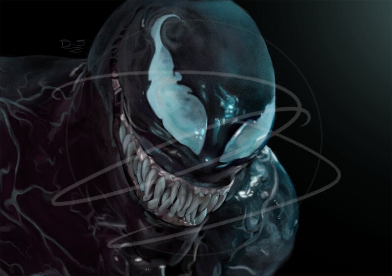VENOM Digital Photoshop Painting - Etsy