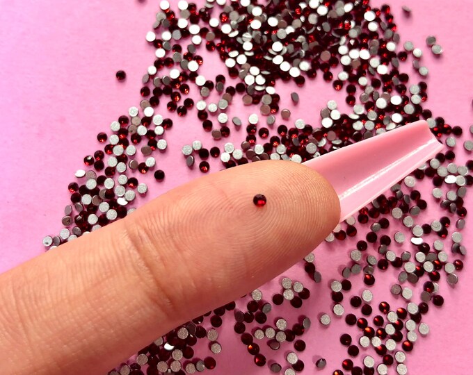 Vampira Ss4 Dark Siam Crystal Glass Flatback Rhinestones - Color ...