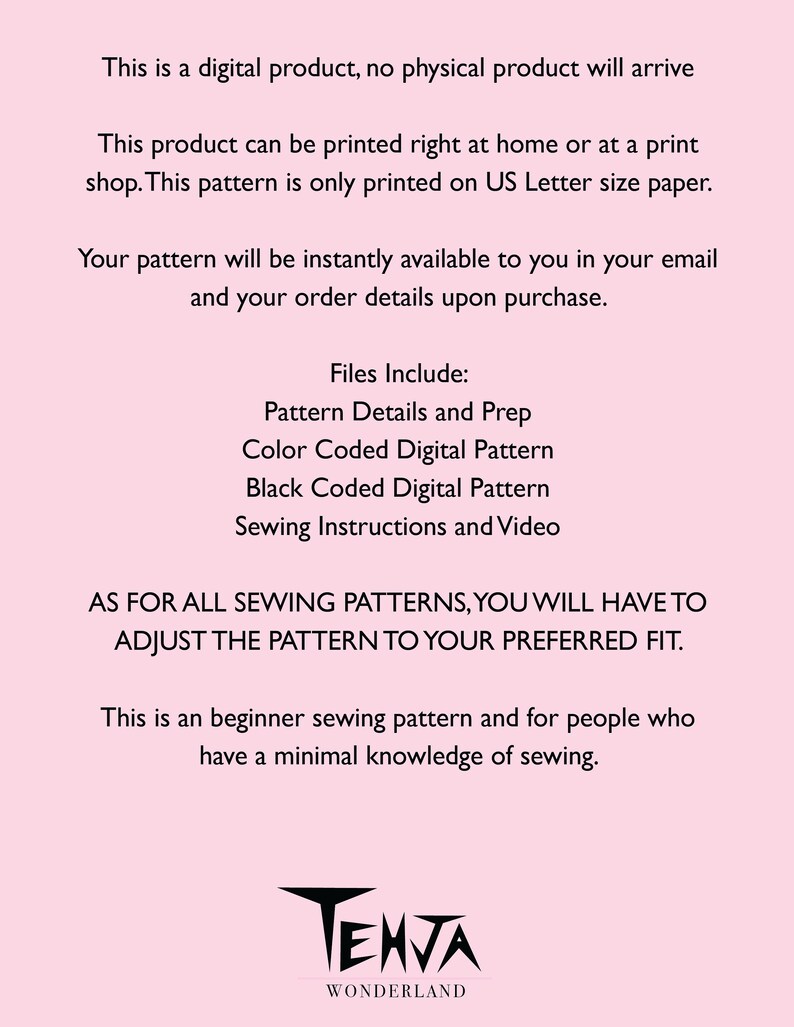 Tiffany Triangle Bikini PDF Digital Sewing Pattern - Sizes Small ...