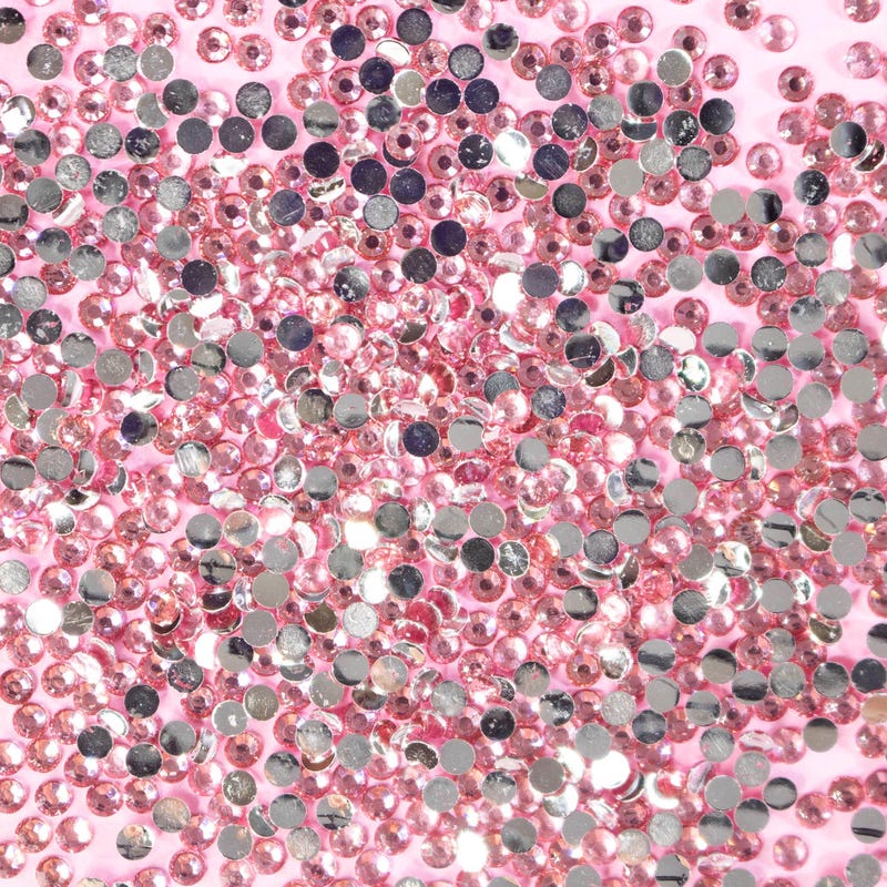 3mm Pink Rhinestones - Etsy