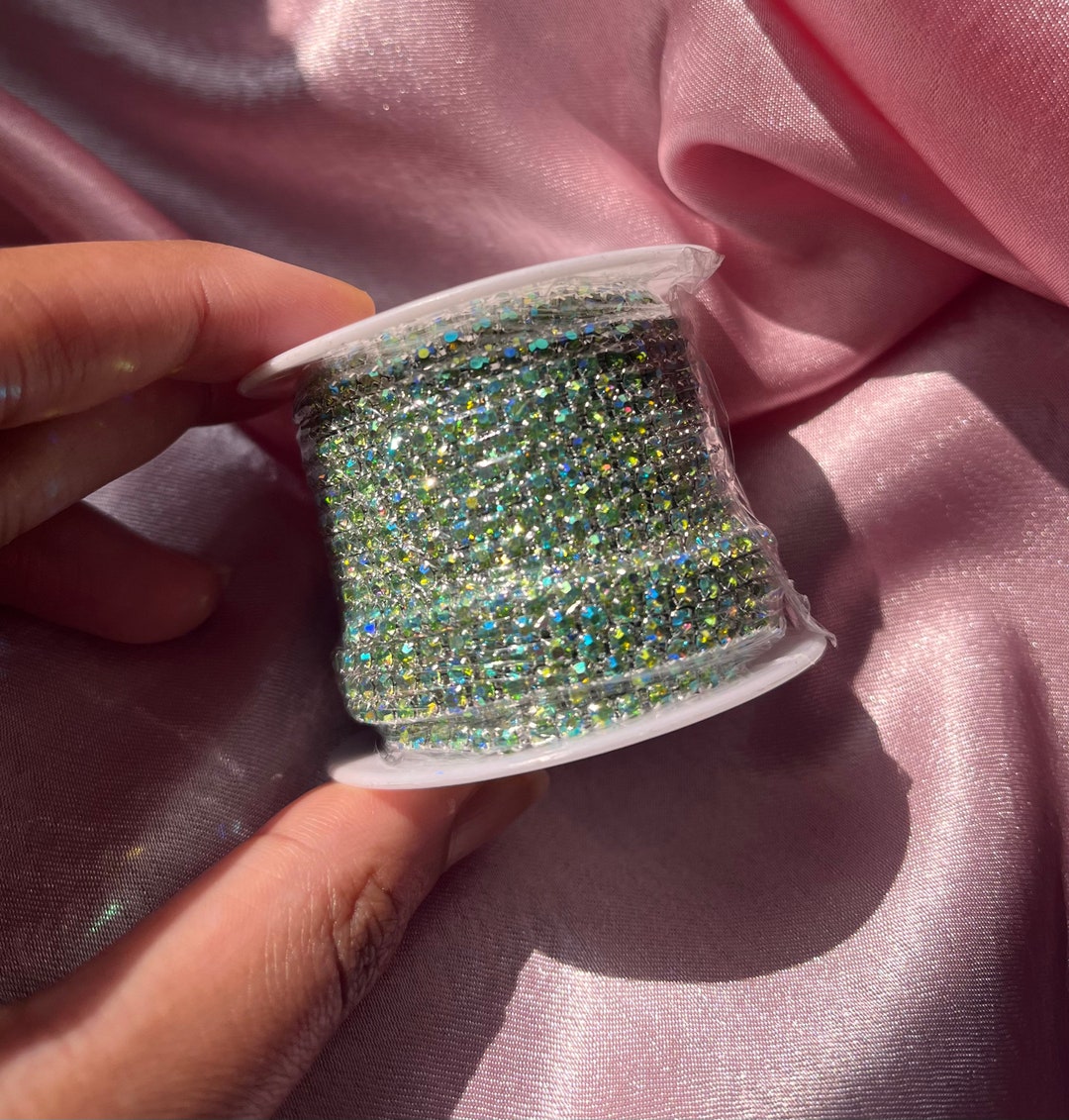 Bubbles Crystal Glass AB Rhinestone Trim - Ss8 / 2.5mm Crystal Trim ...